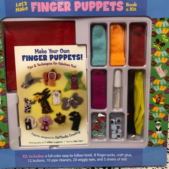 MUD PUDDLE BOOKS | Other | Lets Make Finger Puppets Book Kit Ages 8 ...